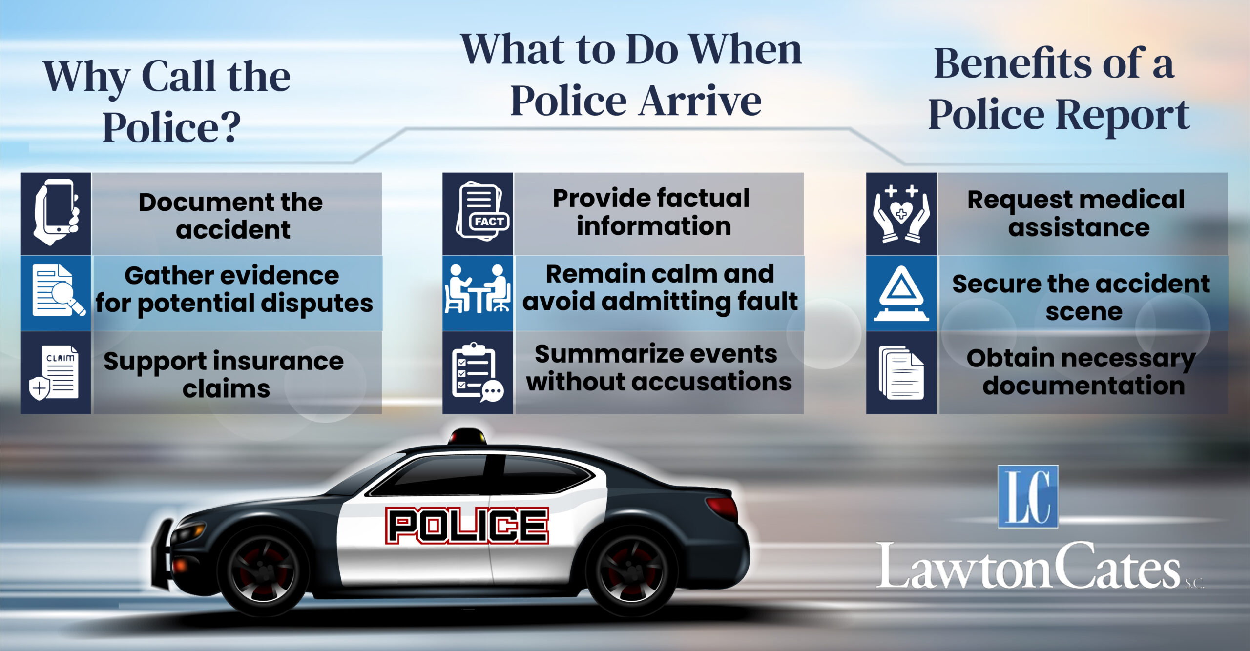 8 Steps to Take After a Car Accident | LawtonCates, S.C.